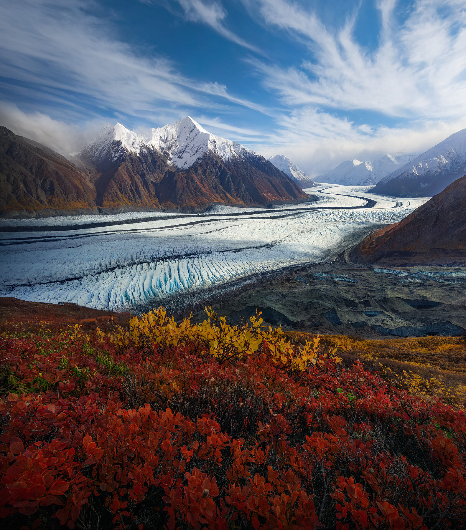 Glacier Fall | Chugach Range, Alaska | Marc Adamus Photography